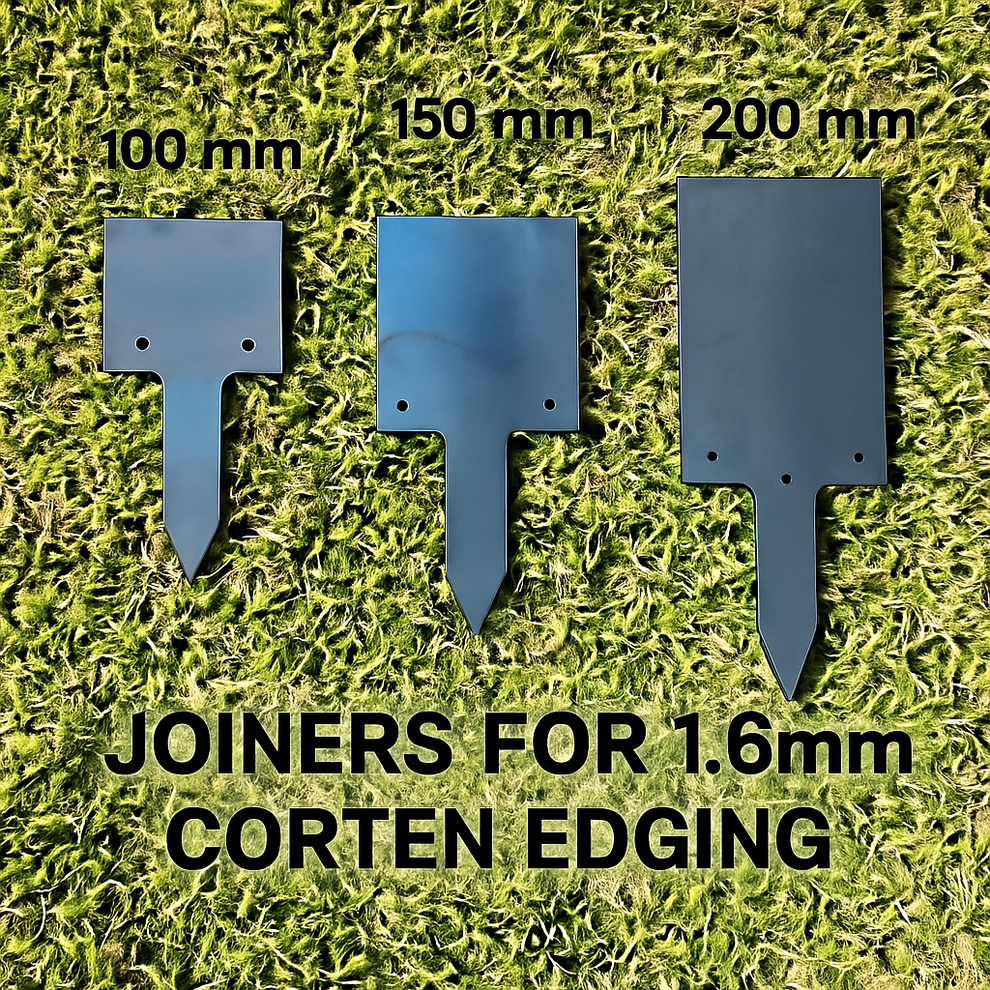Joiners for 1.6mm Corten Steel Edging – SA Steel Yard